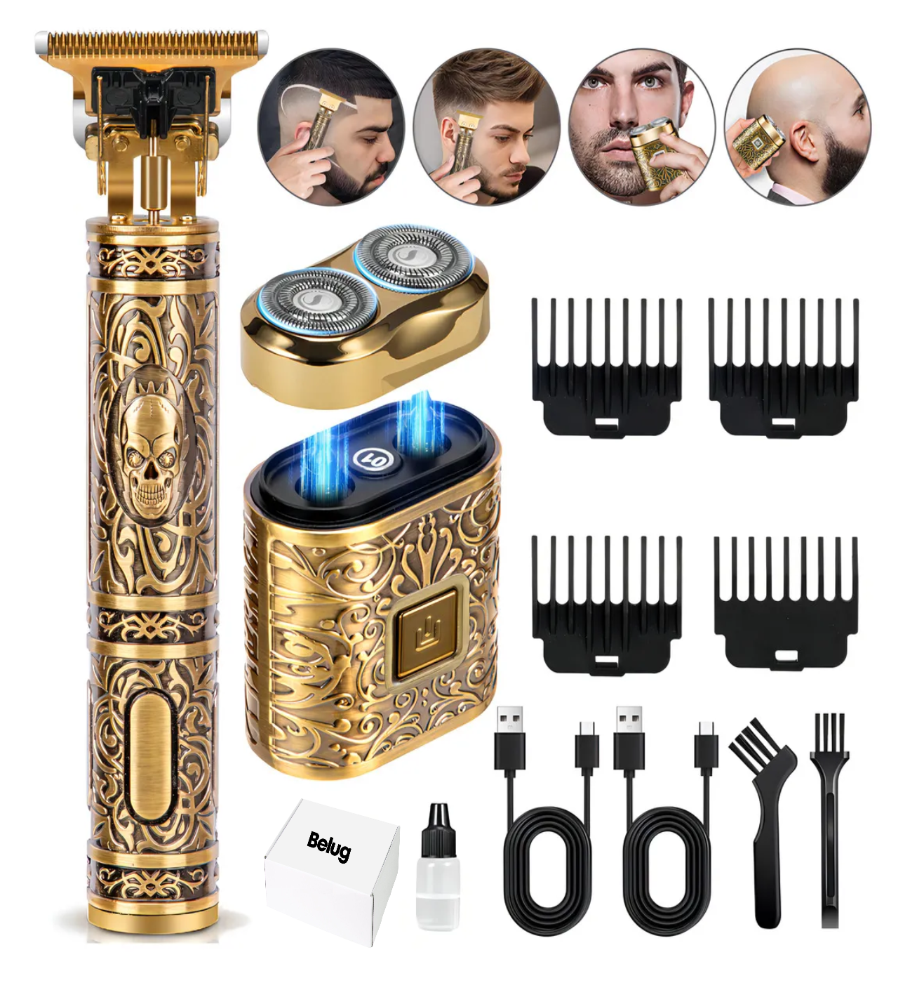 Rasuradora Electrica Afeitadora Recargable Cortadora de Pelo ...