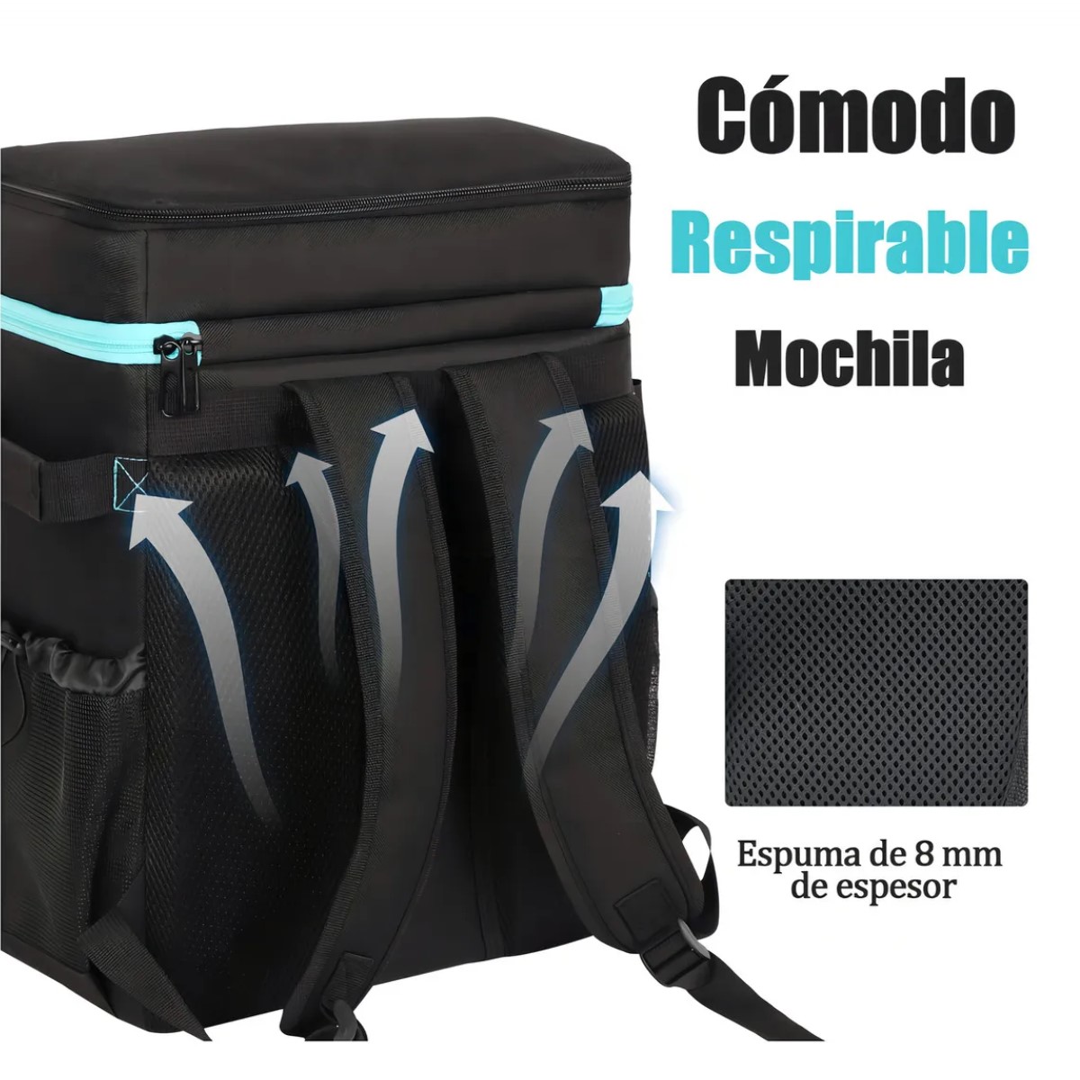 Mochila Hielera Impermeable Bolsa Térmica 30 L Portatil para Camping ...