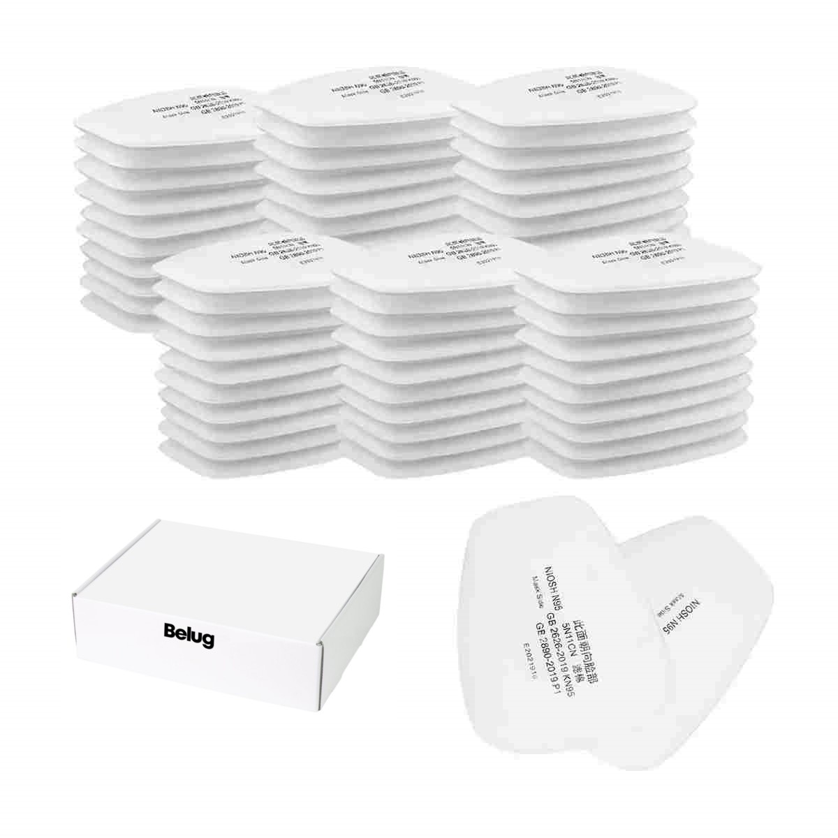 Prefiltro N95 5n11 Filtros Cartuchos 6200/6800 60piezas 5n11
