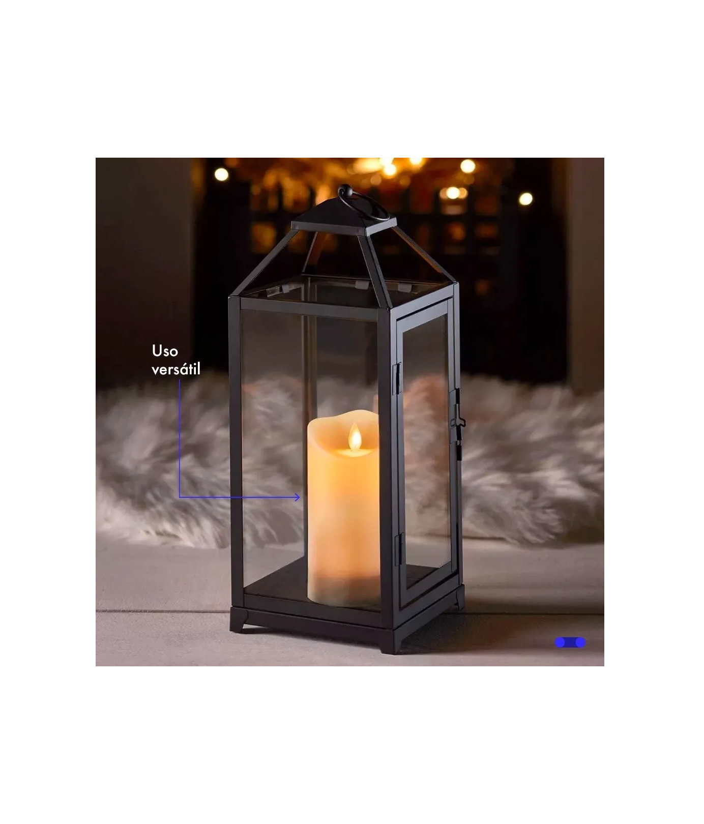 Pack 6 Velas Grandes Led Flama Realista