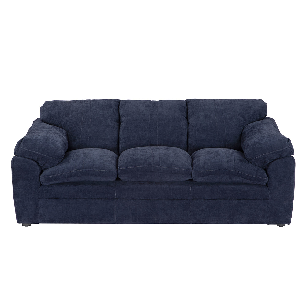 Sofá 3 Plazas Rogga Aston Azul ENTREGA EN CDMX Y AREA METROPOLITANA