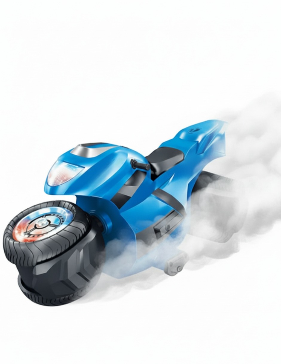 Juguete Storm Stunt Moto A Control Remoto Con Pulsera Sensor Color Azul