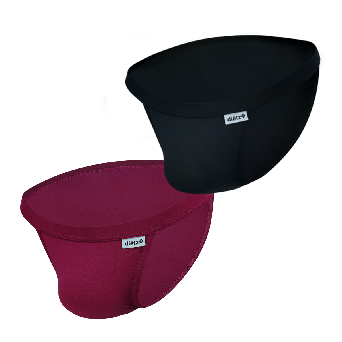 Set de 2 Trusas Para Hombre String Vento Dietz Negro-Vino