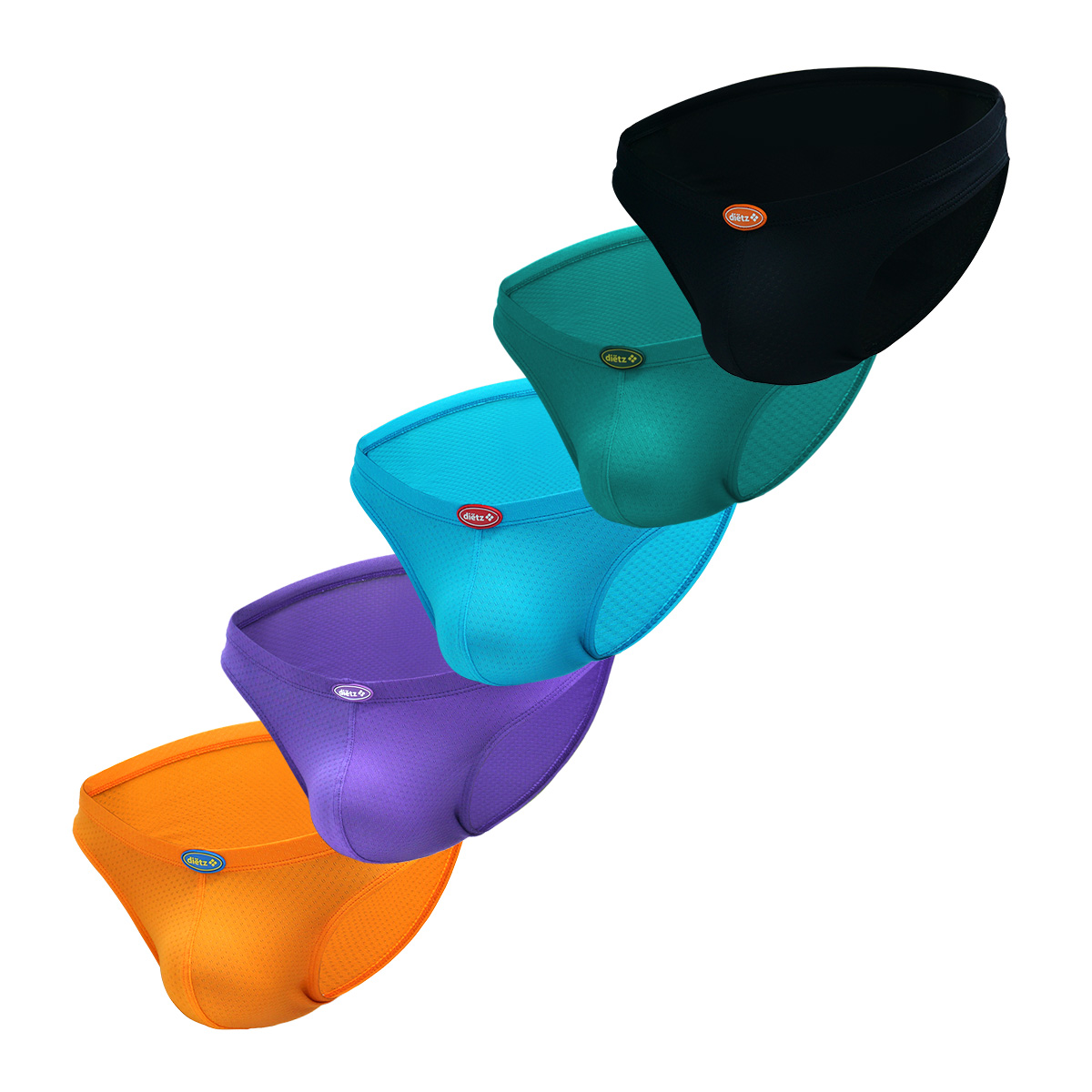 Set De 5 Trusas Para Hombre dietz Confortables y Ligeras Multicolor