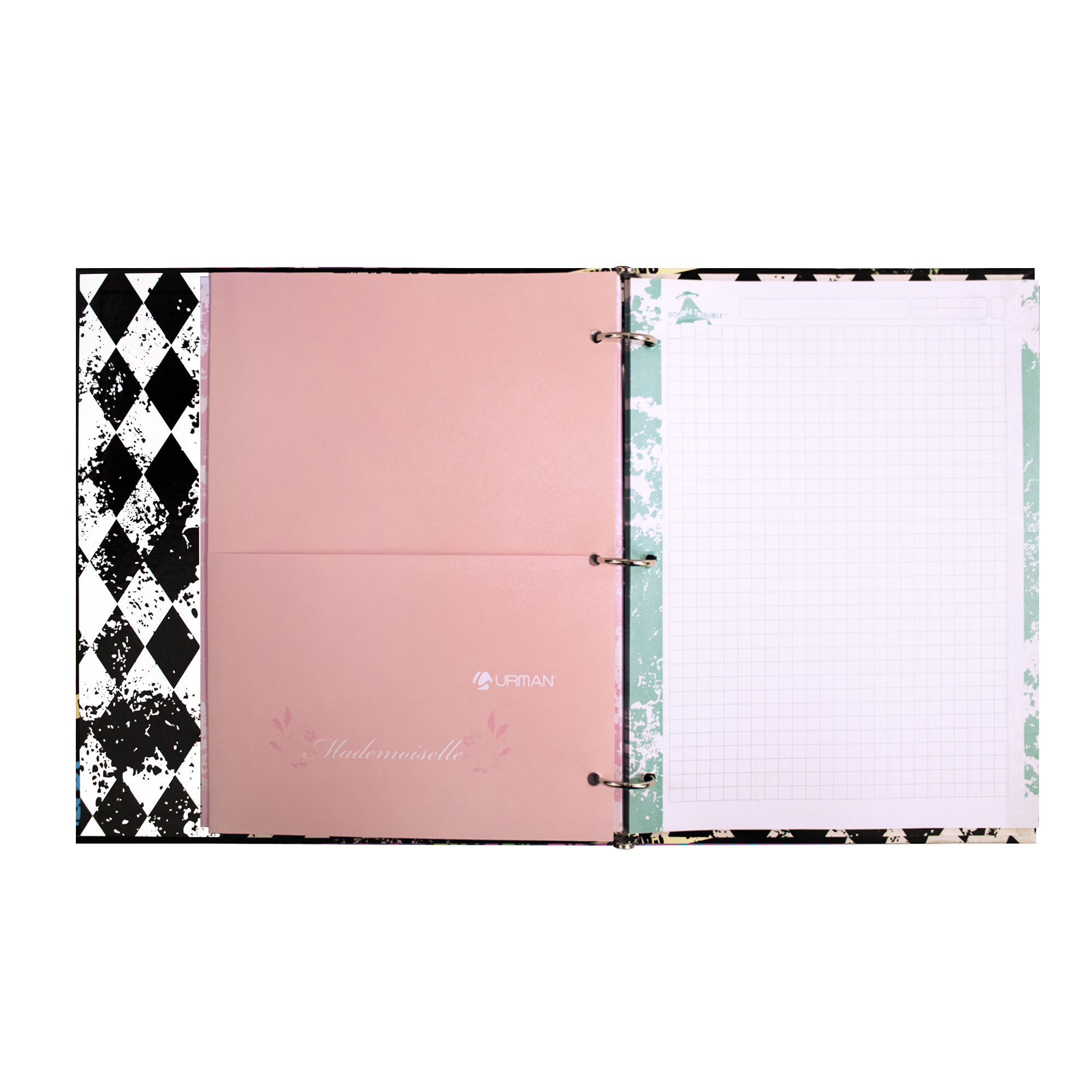 Carpeta Profesional Pasta Dura Rockera Cuadro chico 100 hojas
