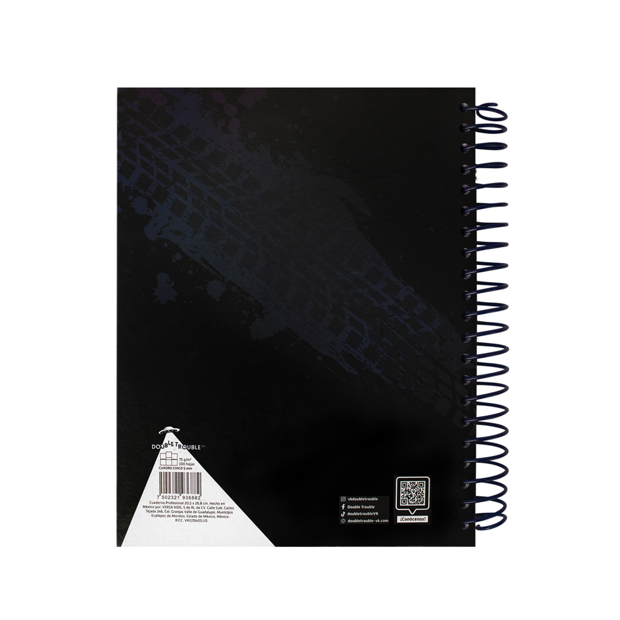 Cuaderno Libreta Profesional 200 Hojas Pasta Dura Cuadro chico