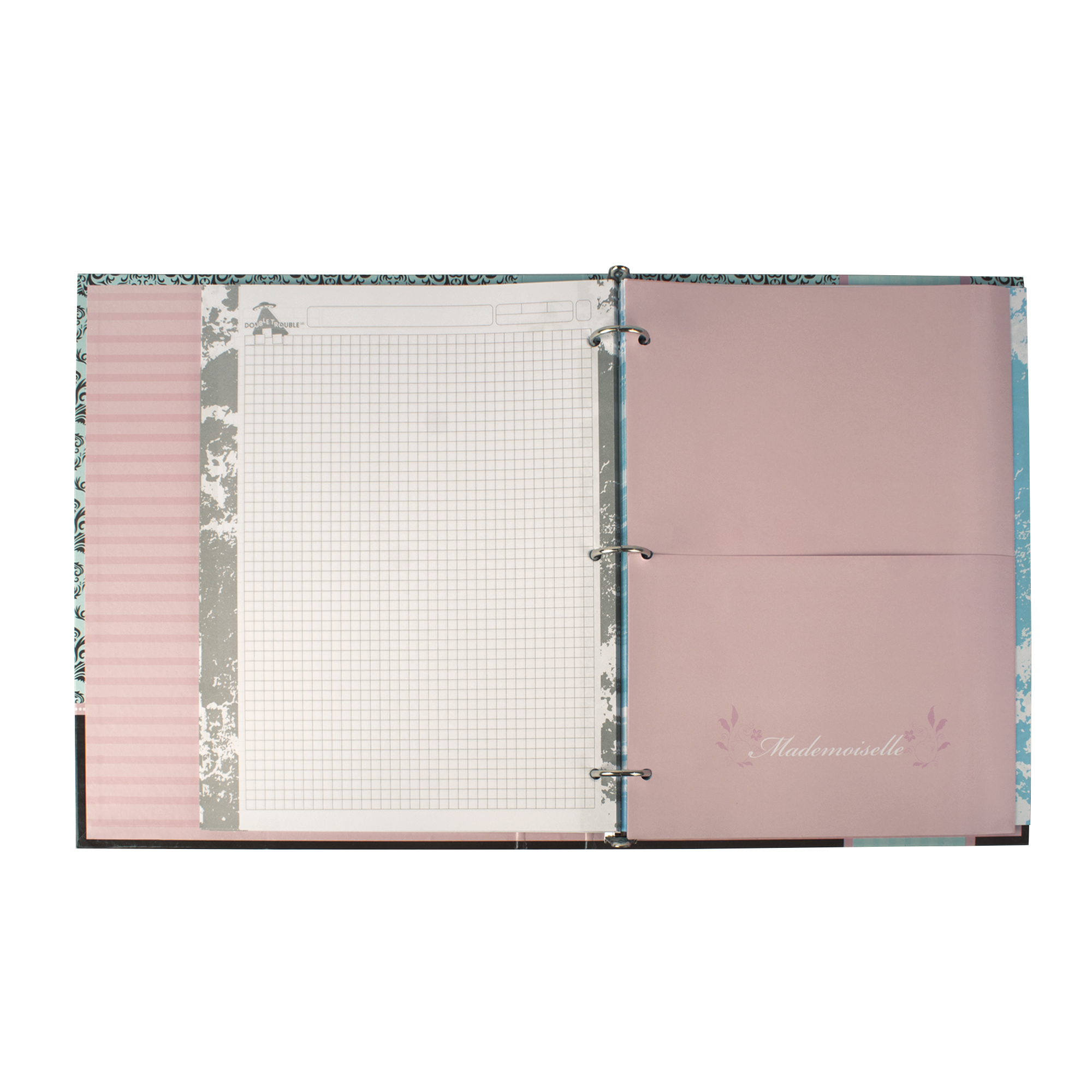 Carpeta Profesional Pasta Dura MADEMOISELLE Tejido Cuadro chico 100 hojas