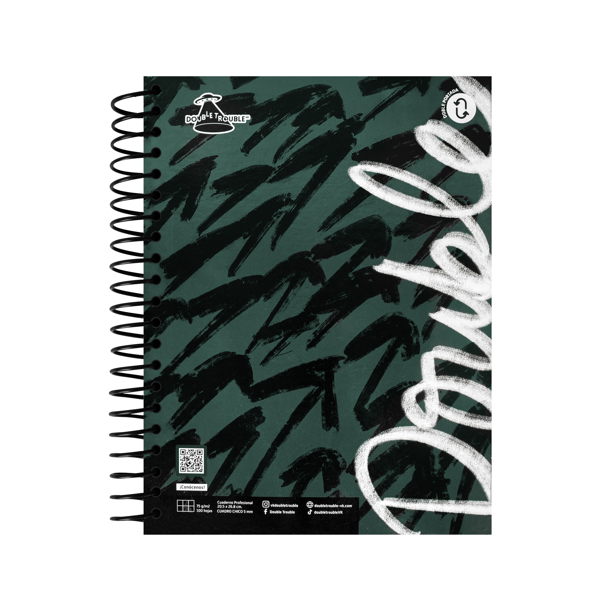 Cuaderno Libreta Profesional 200 Hojas Pasta Dura cuadro chico y cuadro ...