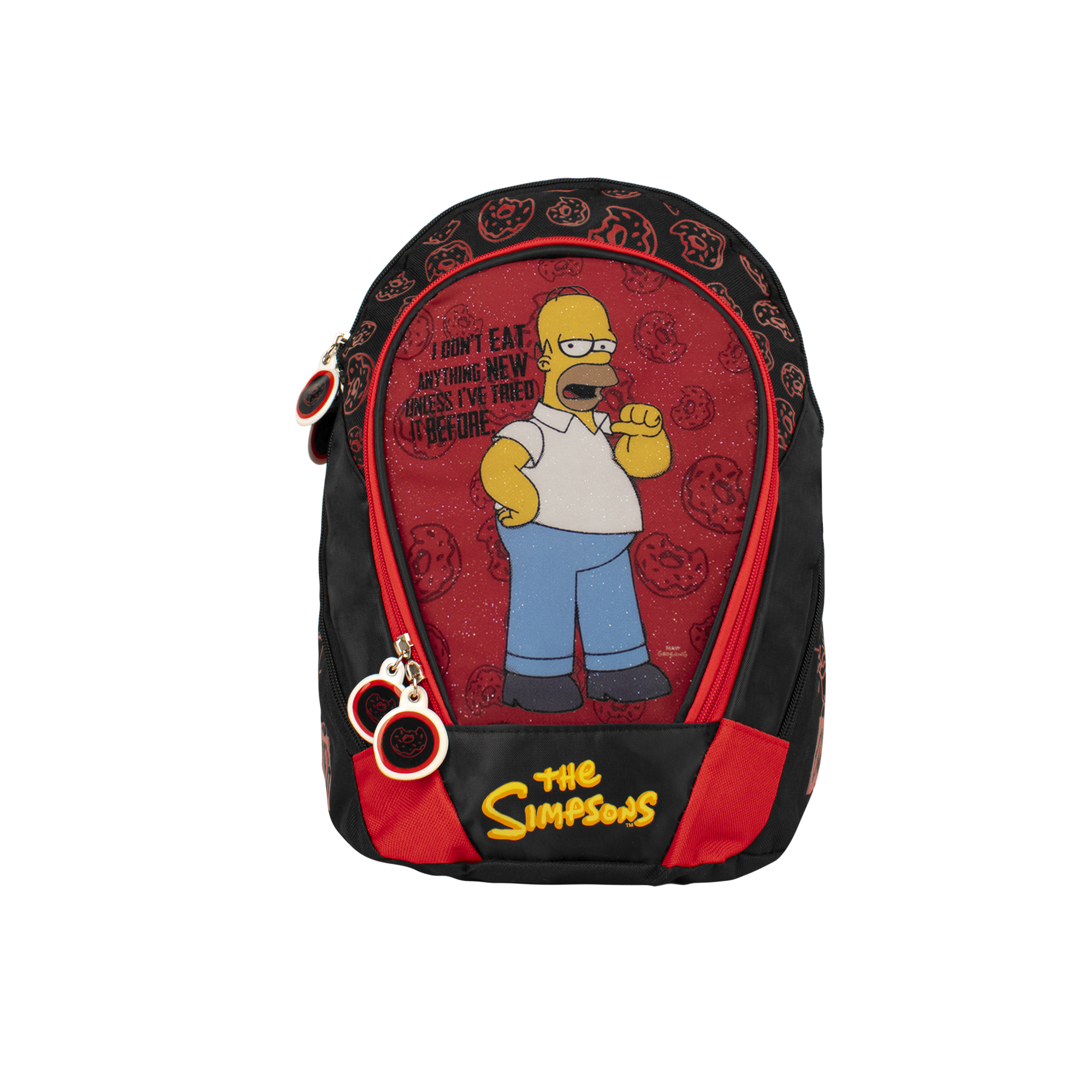 Mochila Escolar Infantil Los Simpsons Homero Original Rojo