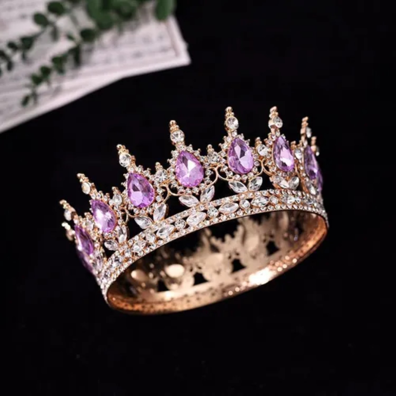 Corona De Cristal De La Reina Brillo Espléndido De Princesa Color Del ...