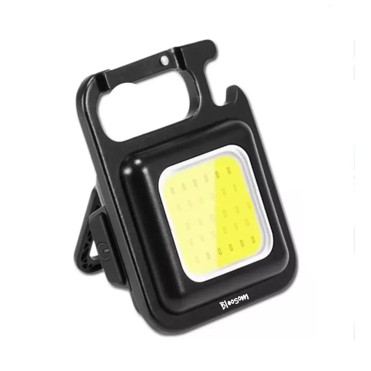 Lampara Mini 800 Lúmenes Imán Usb Tipo C Llavero Destapador, Negro