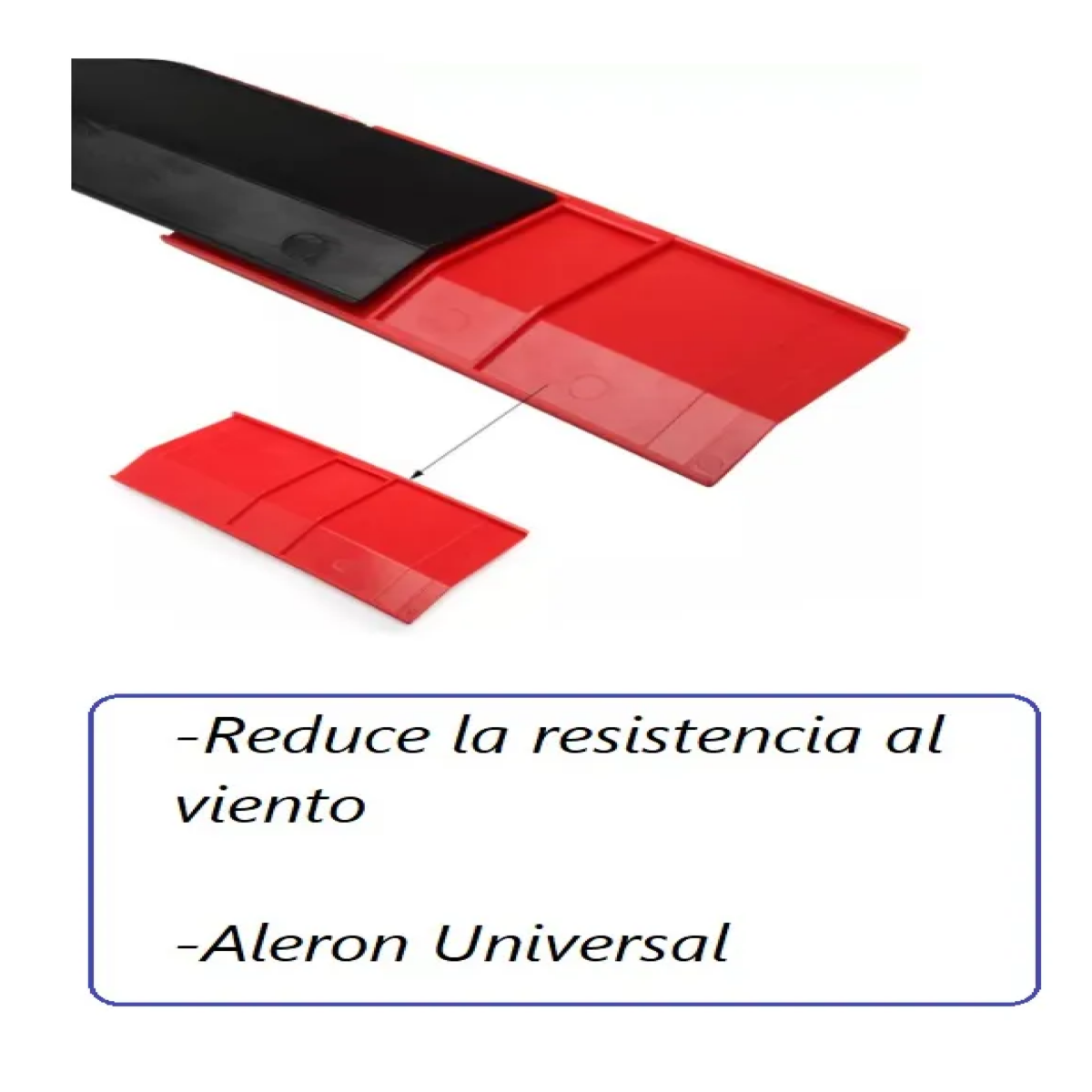 Alerón Negro Splitter Cola De Pato Ajustable Universal Sport