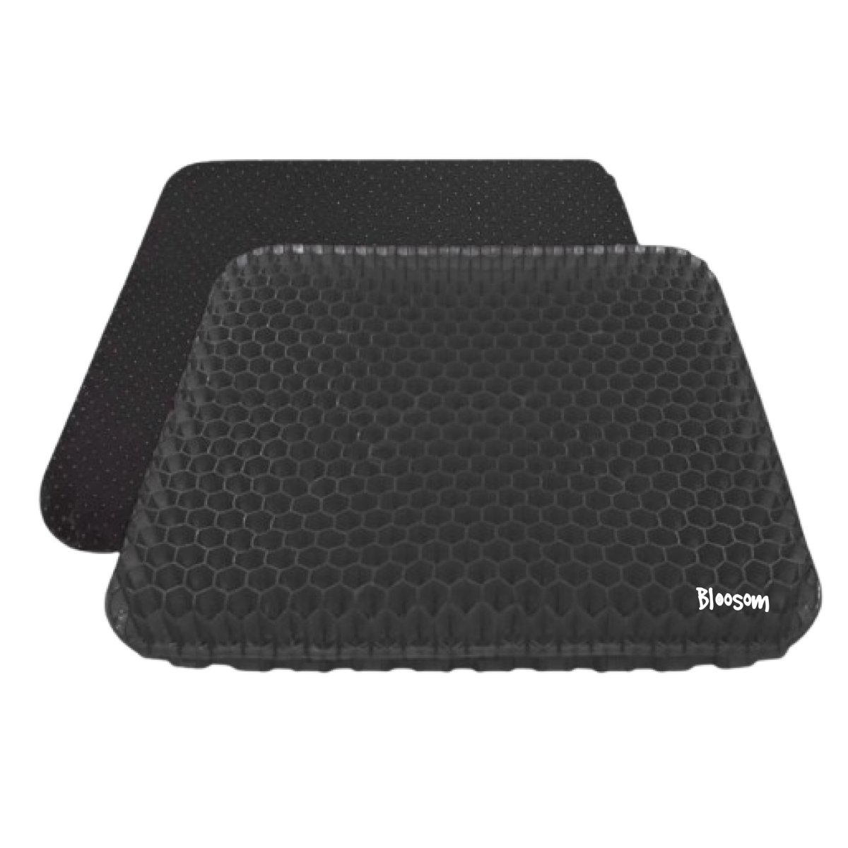 Cojín Gel Panal Ergonómico Silicon Asiento Cómodo Auto Silla, Negro