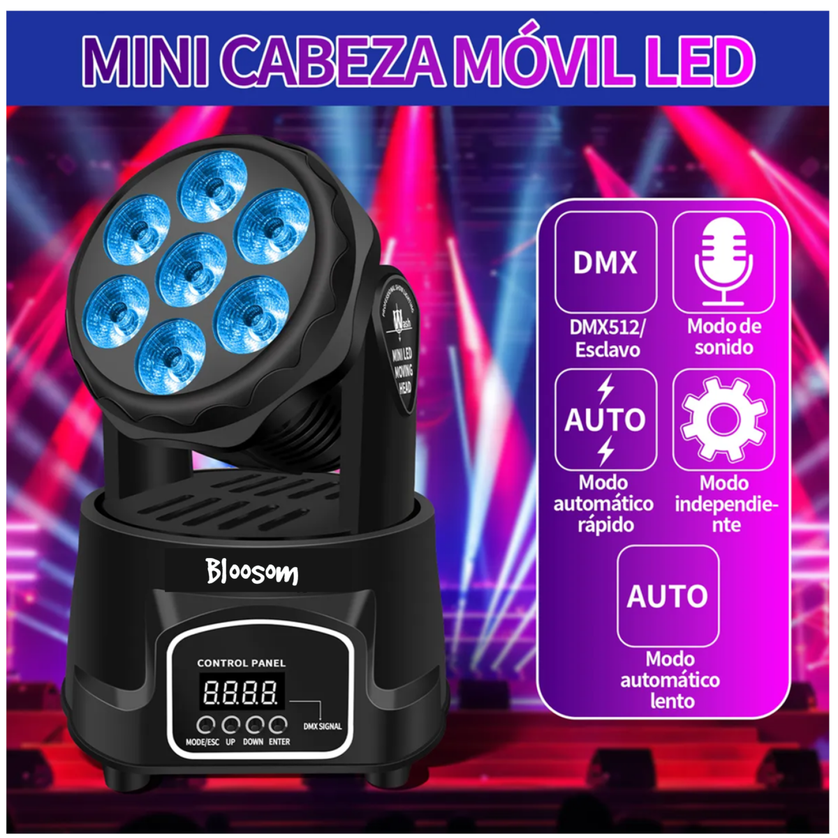 Set Cañón De Luz Led Rgbw Láser De 150 W, 2 Unidades Negro