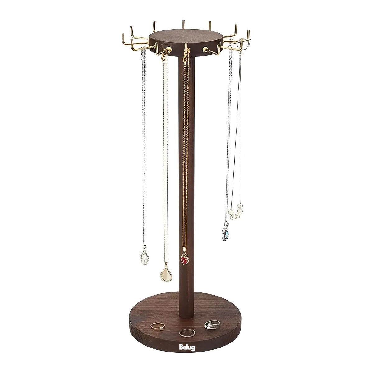 Exposidor Collar Organizador/porta Pulsera De Madera Joyero