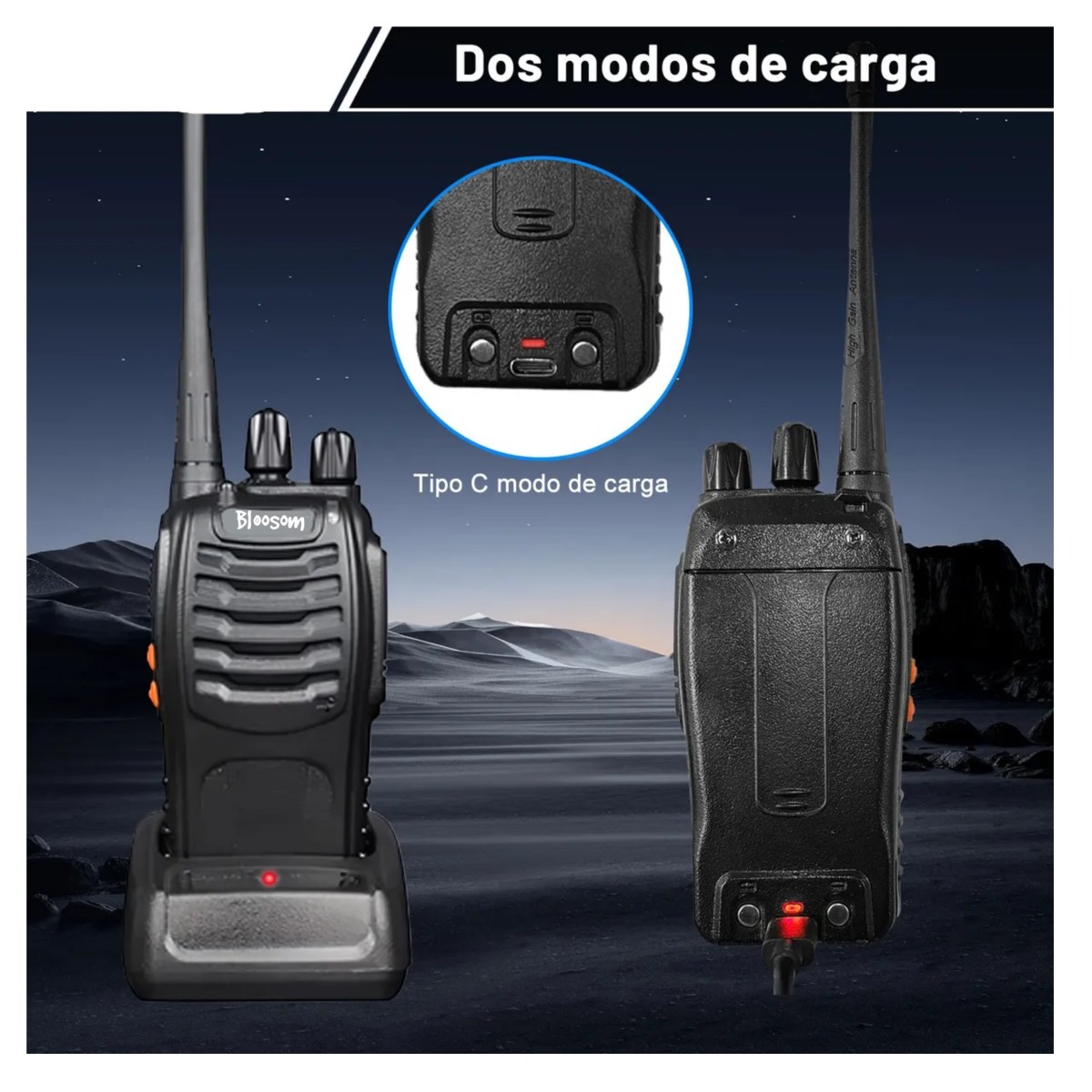 Set 2 Radios Con Manos Libres Set-2, Negro