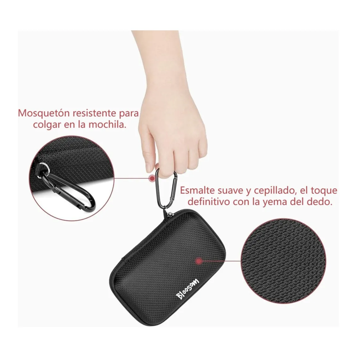 Funda Protectora Para Bocinas Jbl Go 3 Con Accesorios,negro