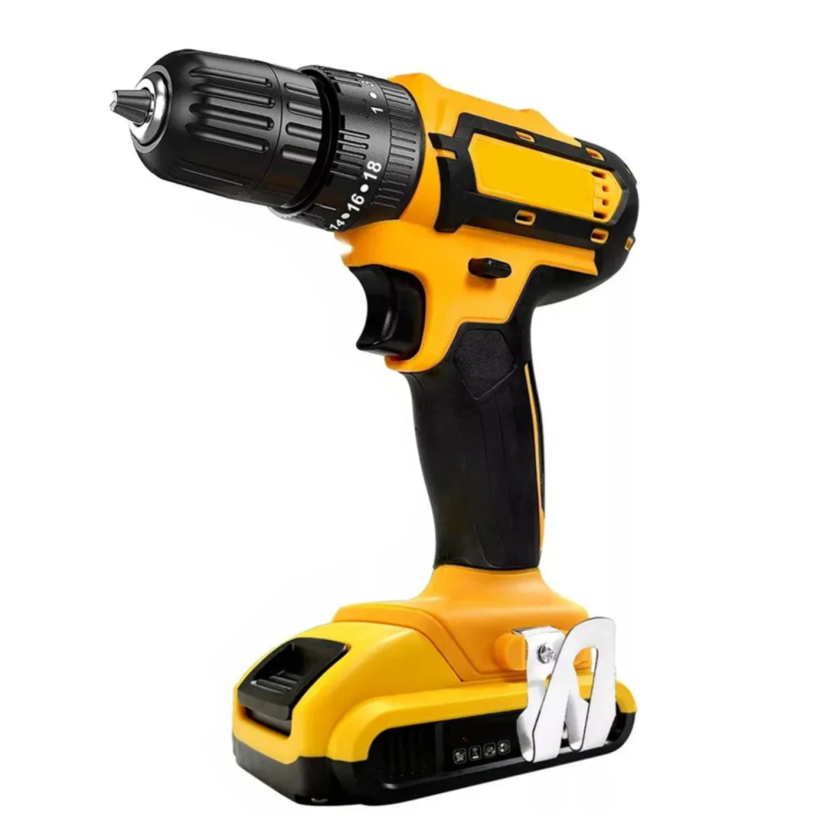 Taladro Destornillador Inalámbrico Kit De Taladros Impacto Amarillo