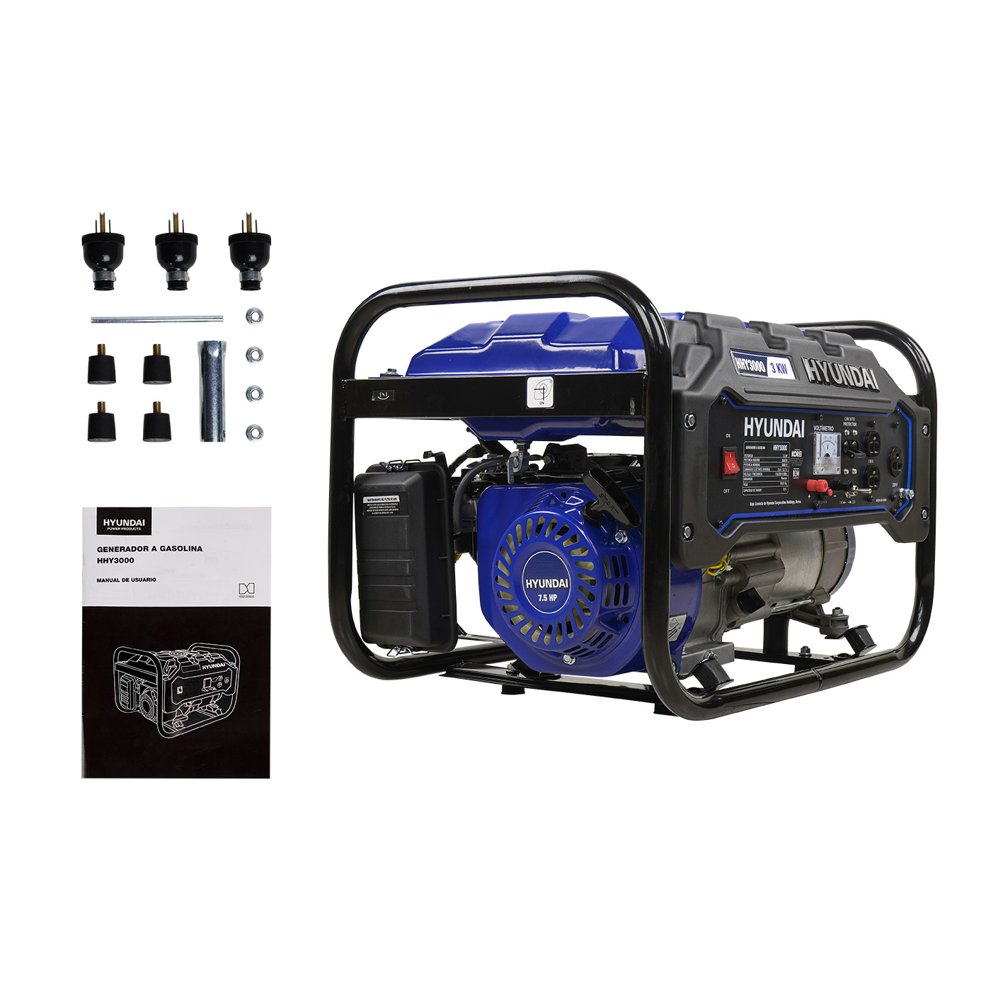 Generador Hyundai Portátil a Gasolina 3.0 KW - HHY3000
