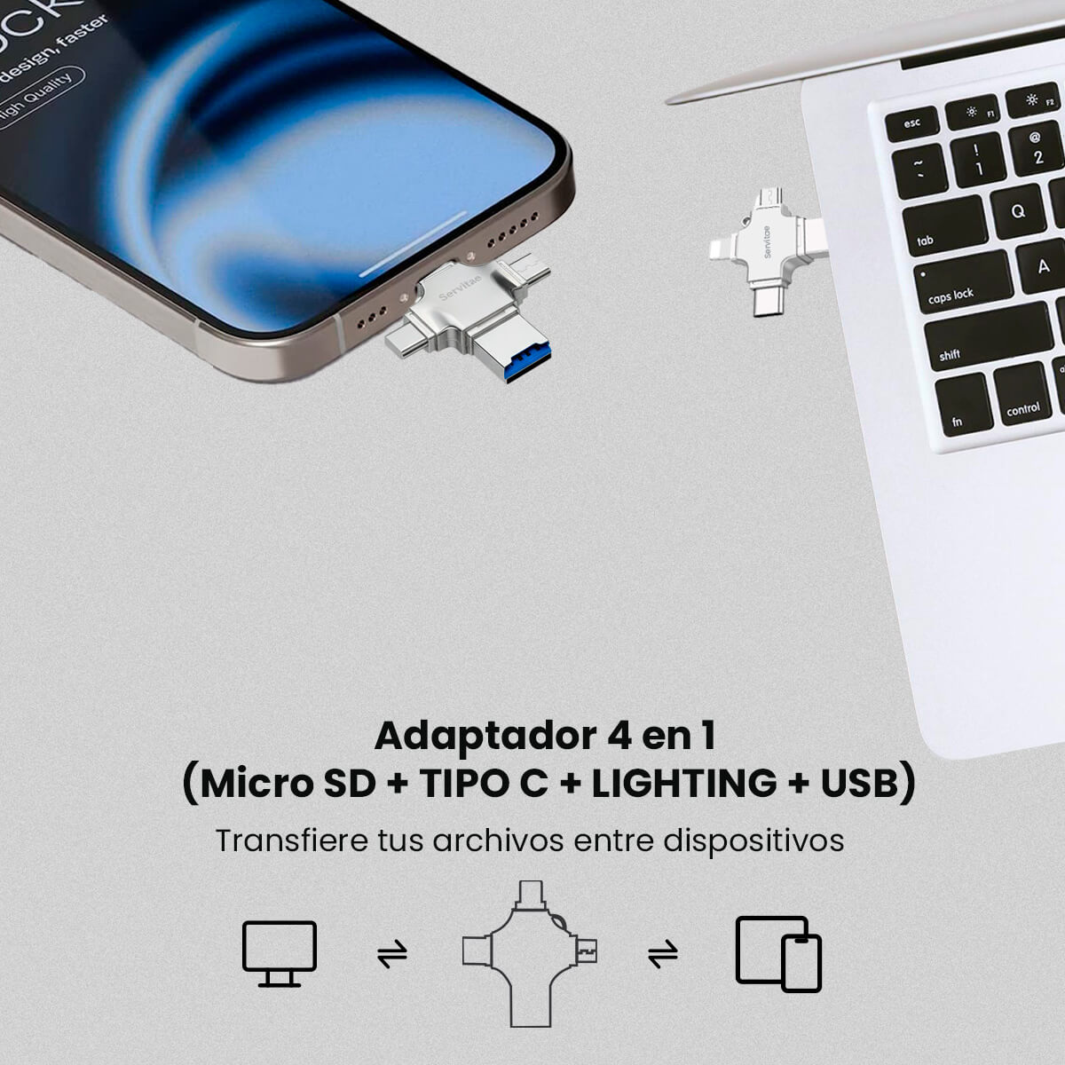 Memoria 1tb Lightning Android Pc Usb-c Ios Microusb 1 Tera