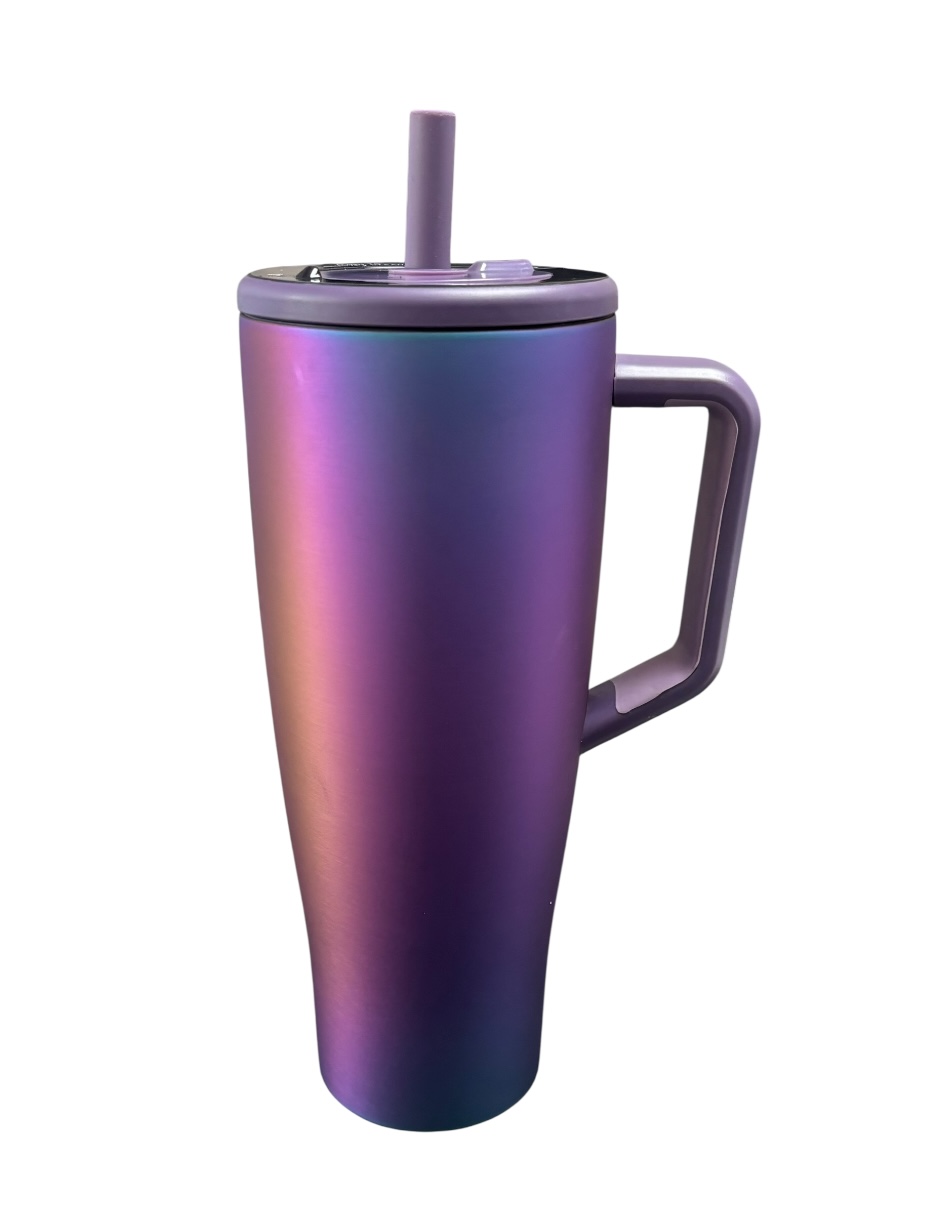 Termo de acero inoxidable morado tornasol de gran capacidad Marca ...