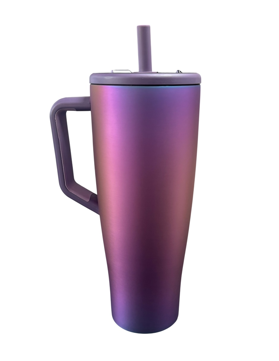 Termo de acero inoxidable morado tornasol de gran capacidad Marca ...