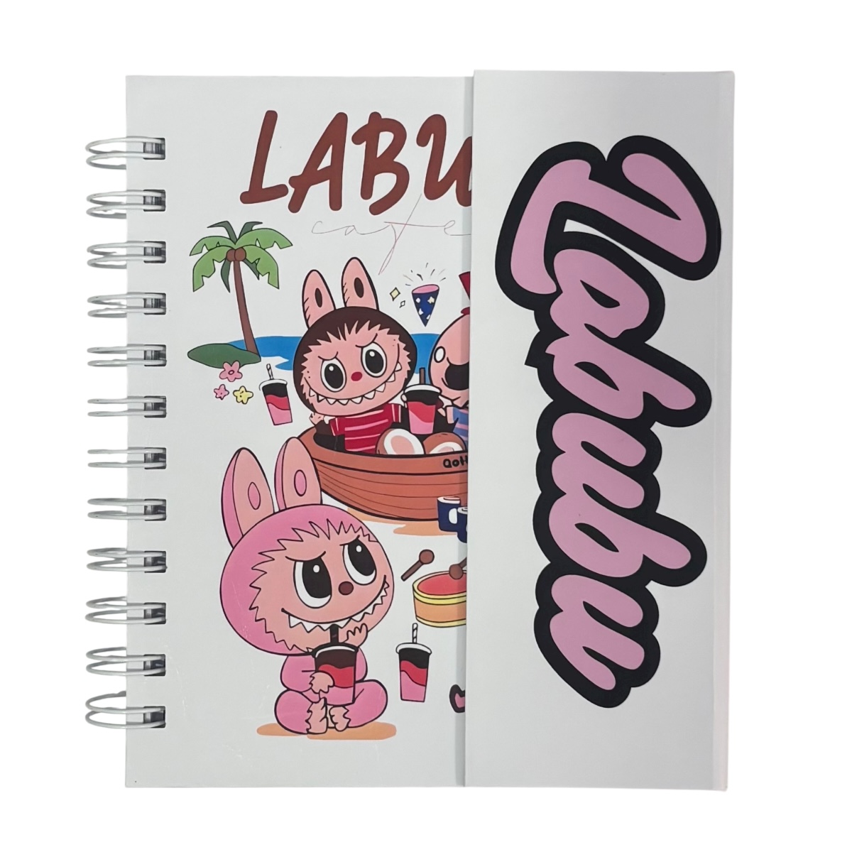 Libreta de tapa dura laminado liso con espiral metálico en la lateral ...