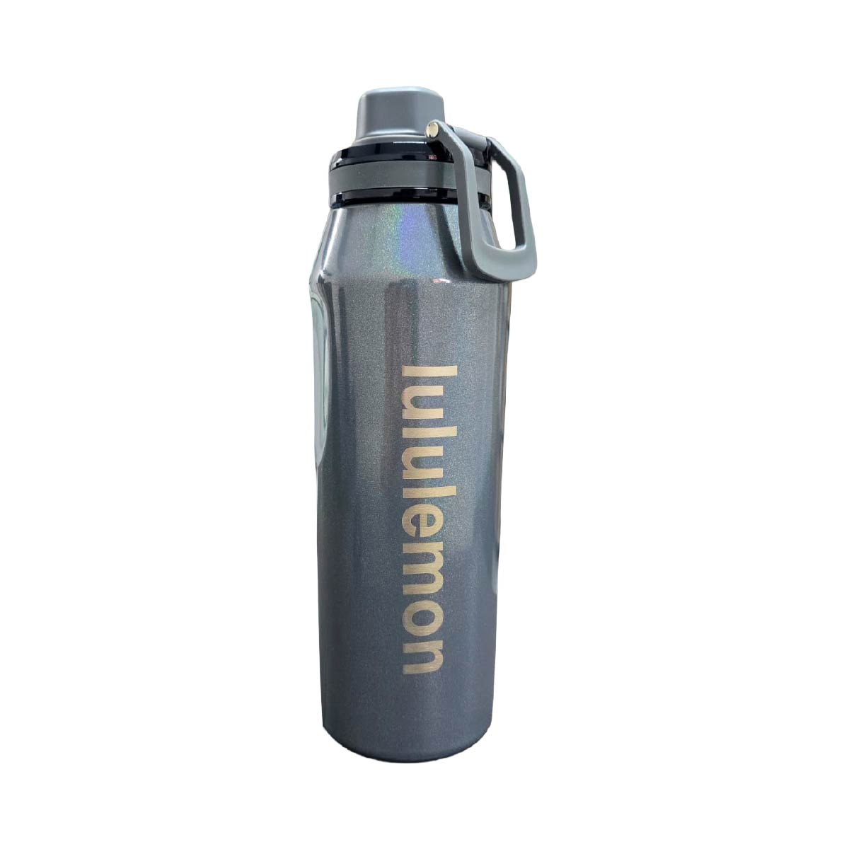 Termo deportivo de acero inoxidable Lululemon color gris
