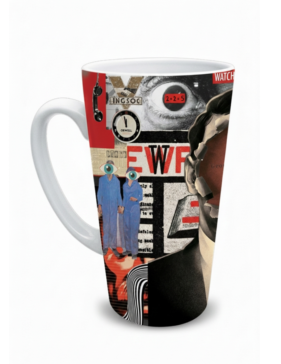 Duo de Tazas Tink 1984 Big Brother Collage Editorial 502 ml