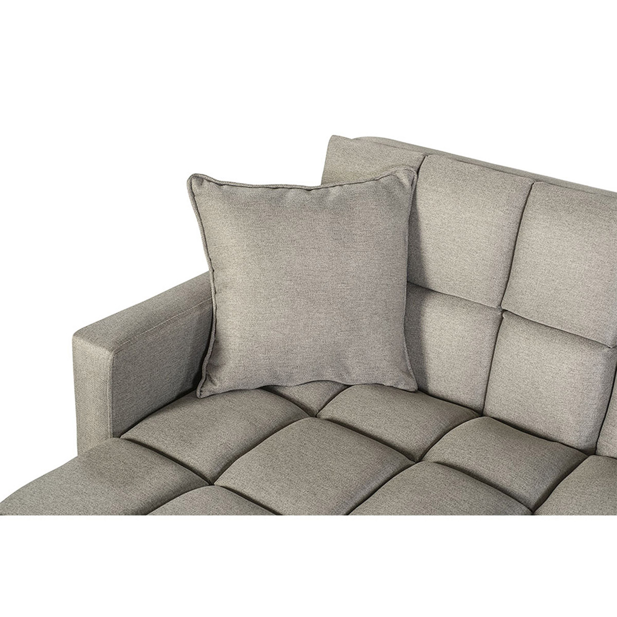 Sala Modular Doble Chaise Makora Travis con Memory Foam, Color Gris ...