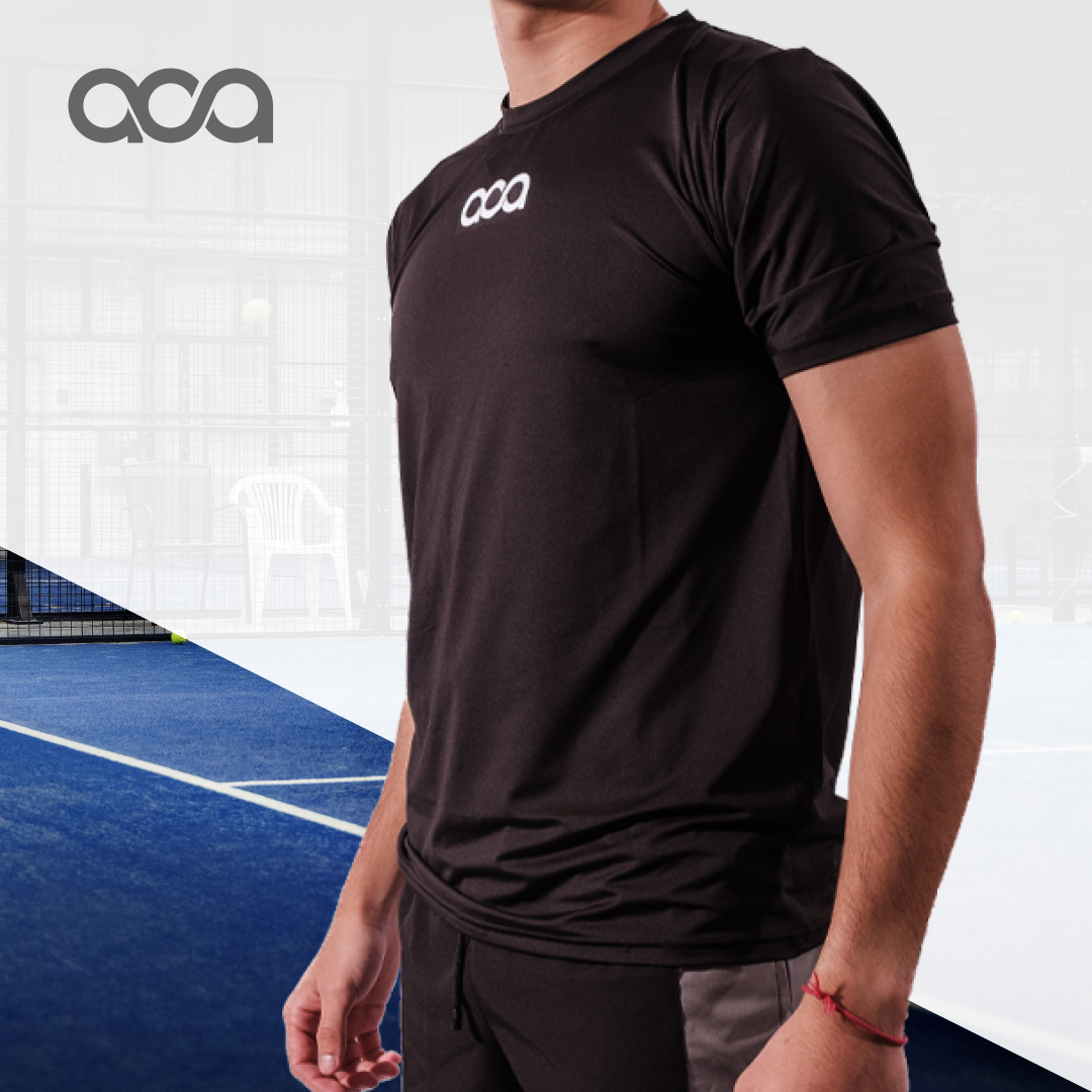 Playera TECNICAL ACA Padel Negro - Estilo y Rendimiento