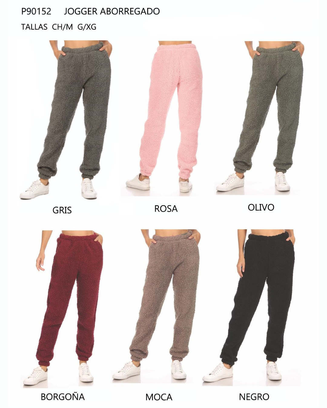 PAQUETE DE 10 PIEZAS DE JOGGER ABORREGADO