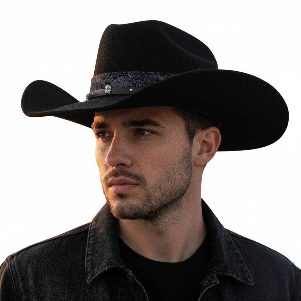 Sombrero Texana Skull Bandana Unisex Hipster Calaveras Cowboy Rodeo 283