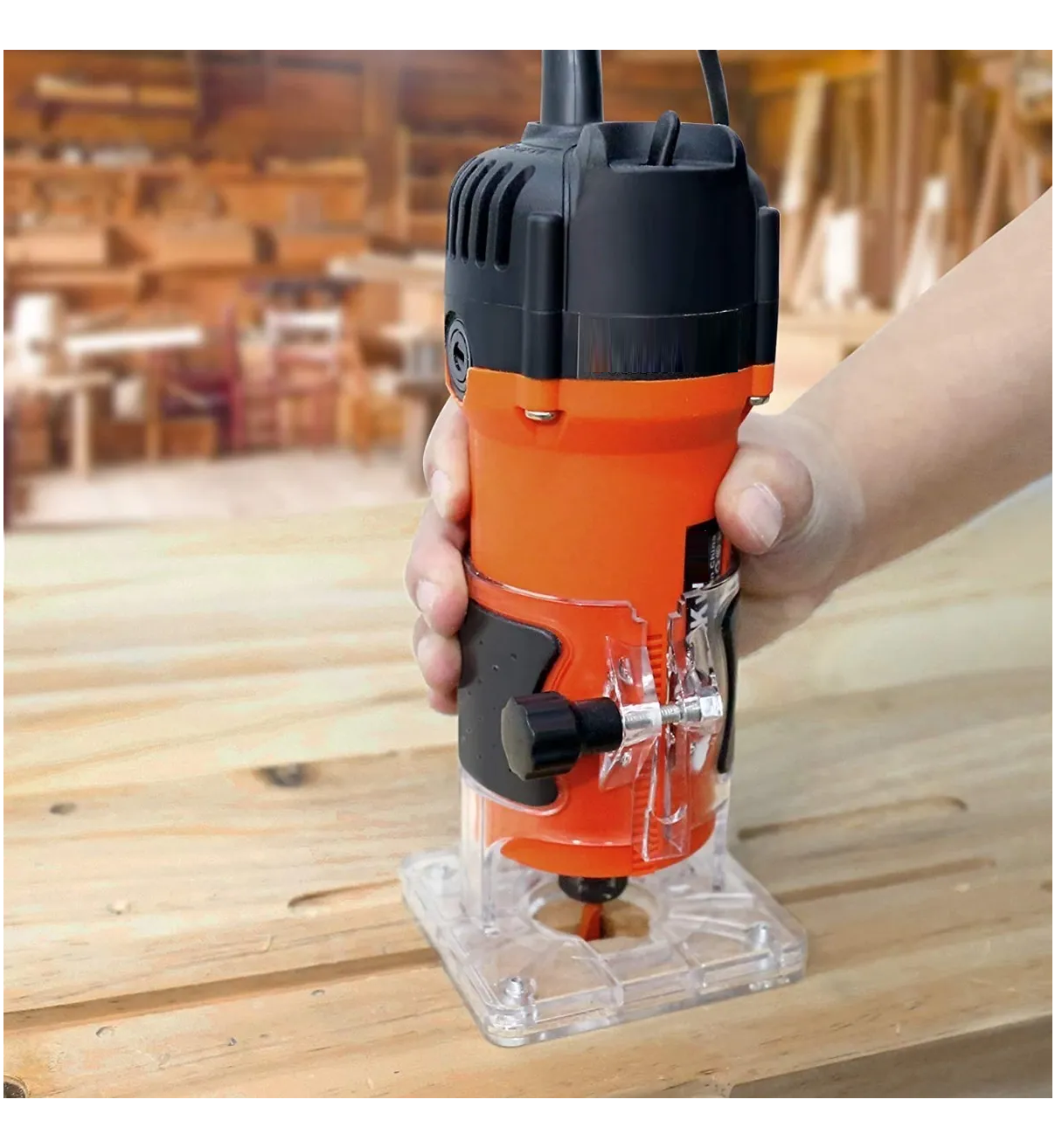 Router Madera Recortadora Malubero Rebajadora 800w +15 Brocas Carburo