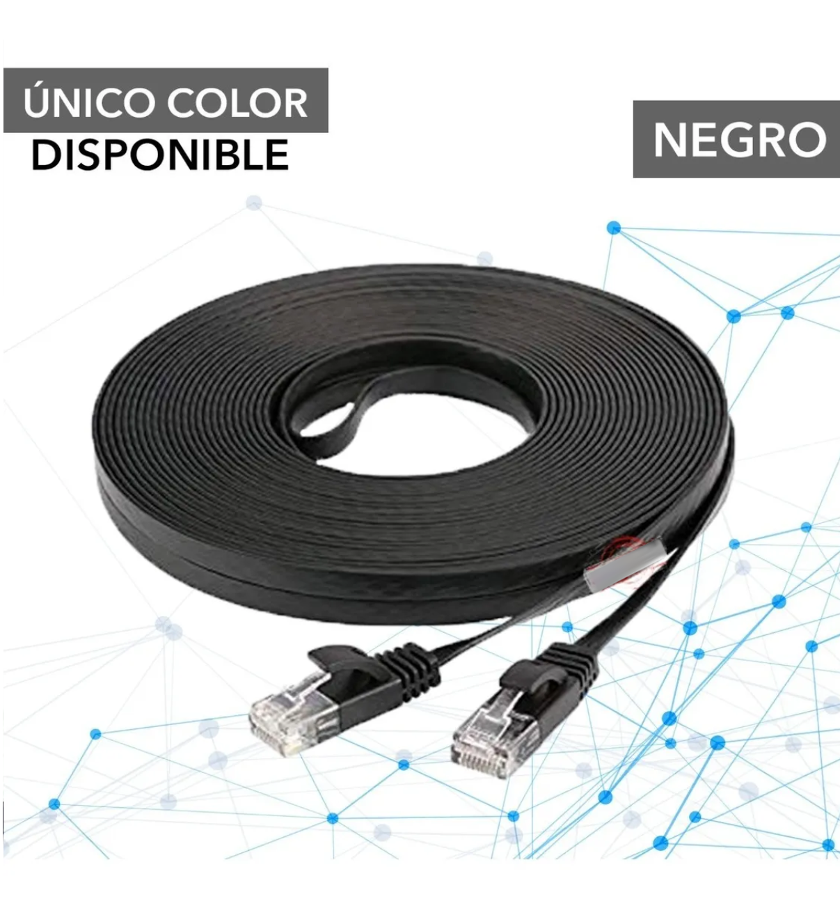 Cable Red Plano Categoria 6 Malubero Rj45 Utp Ethernet 30 Metros