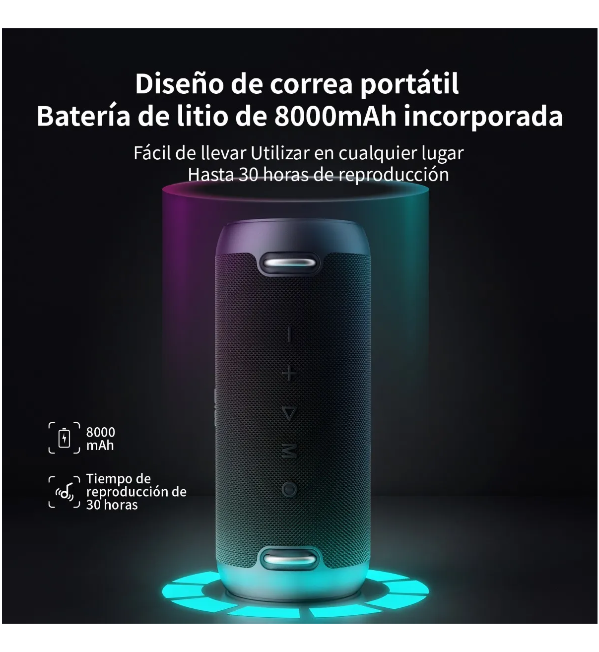 Bocina Mifa A90 Portátil Malubero Recargable Estéreo Con Bluetooth