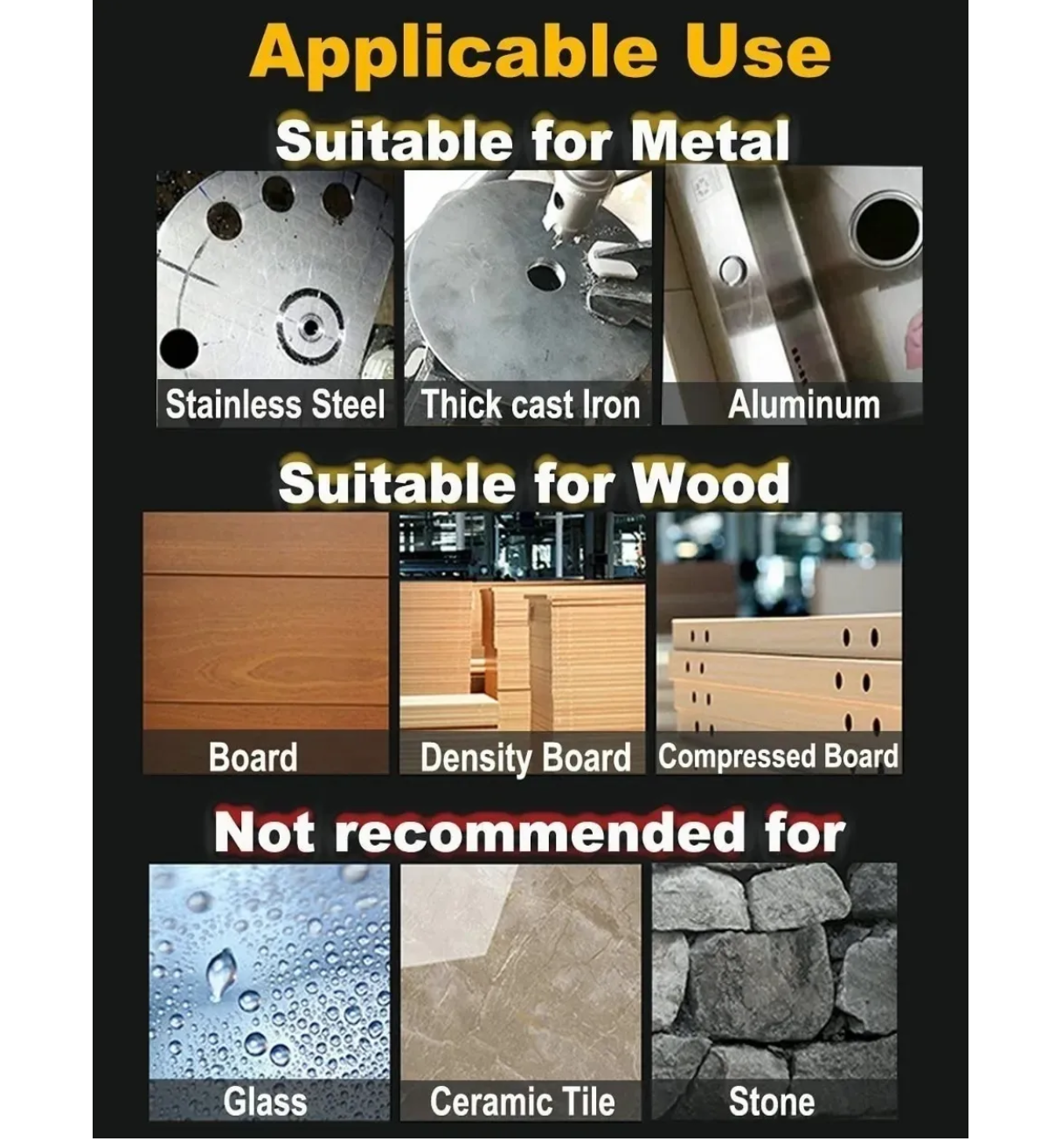 Juego De Brocas Perforadoras Malubero Inoxidables, 5 Pzs.