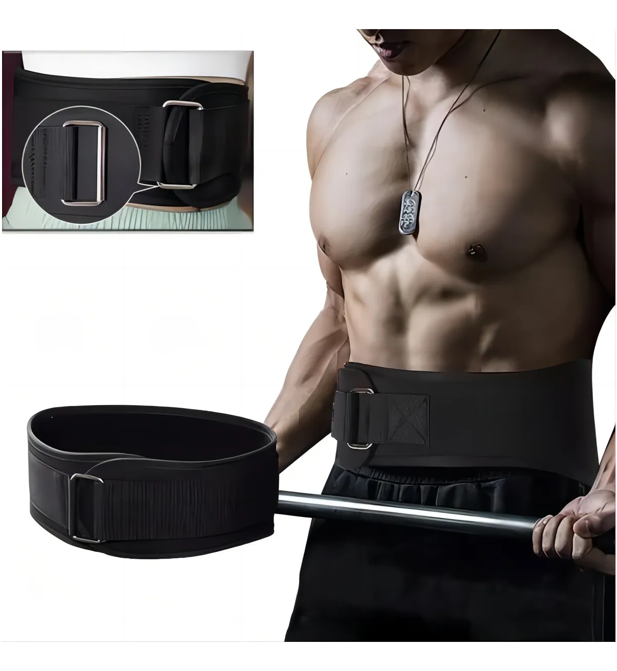 Cinturón Gimnasio Pesas Crossfit Lesión Lumbar L Malubero