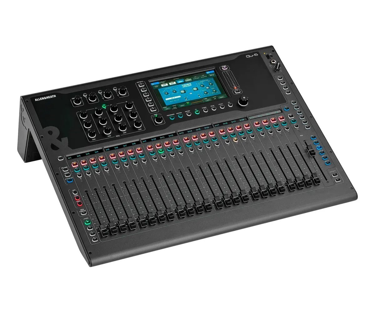 Mezcladora Digital ALLEN & HEATH QU-6 Con 24 Preamplificador