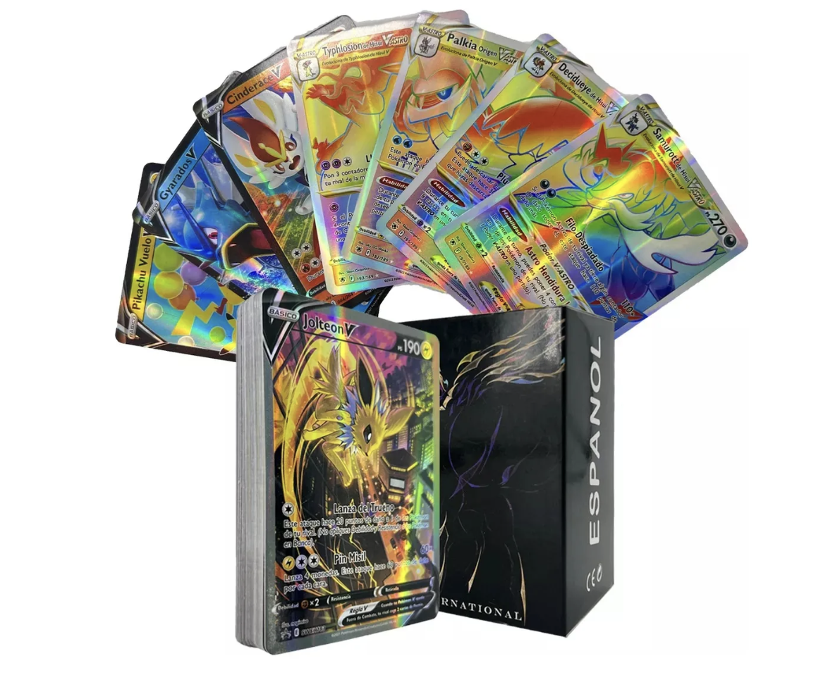 Paquete 120 Cartas Pokémon Tcg Personalización De Alta Gama