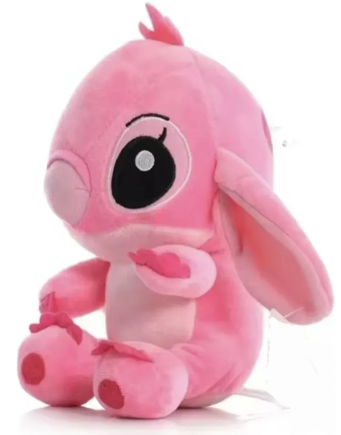 Peluche De Stitch 20 Cm De Altura Excelente Regalo Niños Rosa