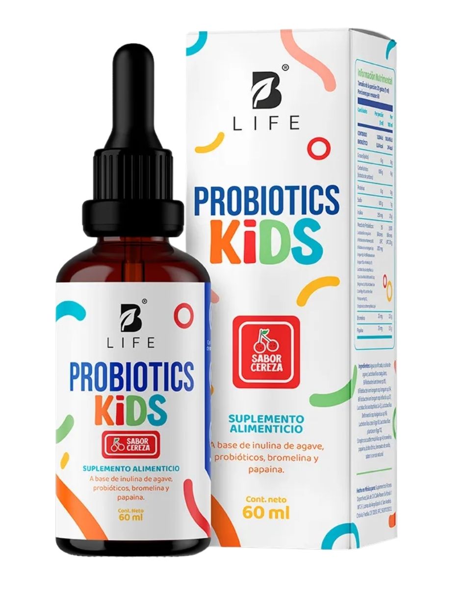 Probióticos En Gotas Para Niños, B Life Kids Probiotics Sabor Cereza ...