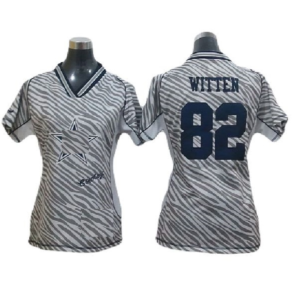 Fabuloso! Jersey Mujer Dama Jason Witten 82 Edicion Especial Bordado ...
