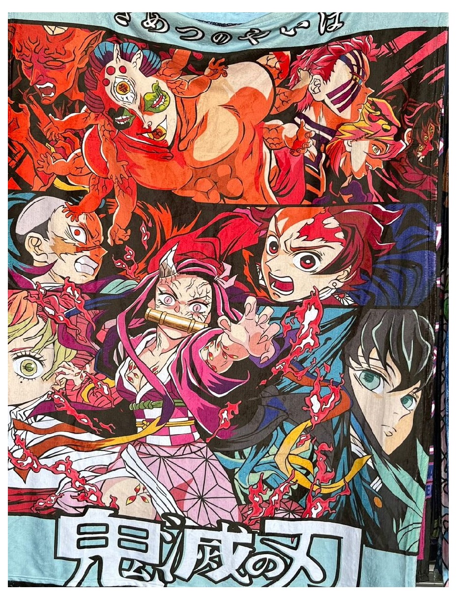 Exclusiva! Cobija Frazada Ultra Suave Demon Slayer Kimetsu no Yaiba ...