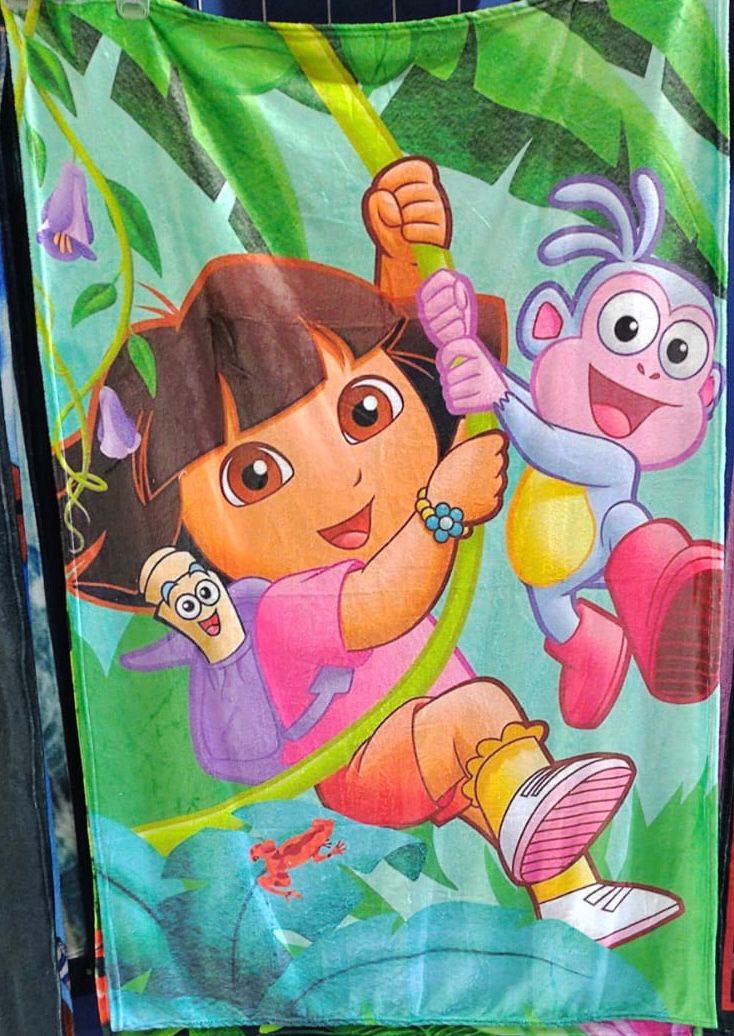 Exclusiva! Cobija Frazada Ultra Suave Dora La Exploradora y Botas