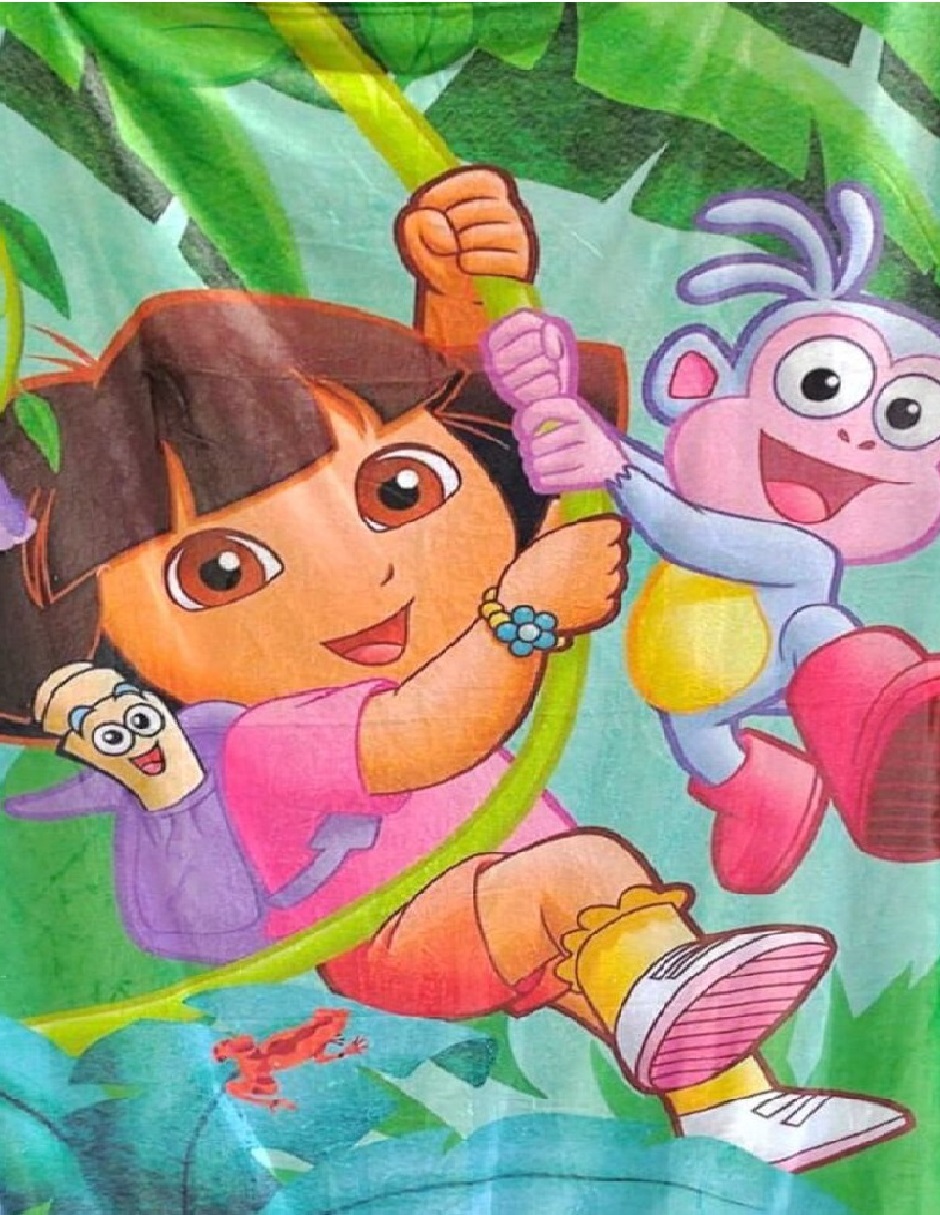 Exclusiva! Cobija Frazada Ultra Suave Dora La Exploradora y Botas