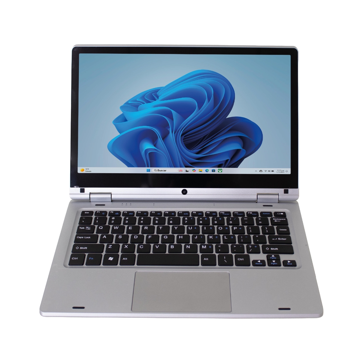 Laptop LM-7500 11.6” HD Táctil 2en1 360° Intel N4020 6GB RAM 128GB Gris USB