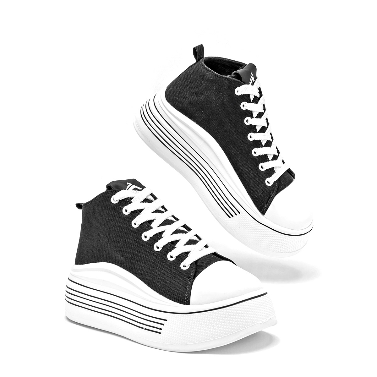 TENIS URBANO BOTIN PLATAFORMA MUJER CLASBEN URSS NEGRO