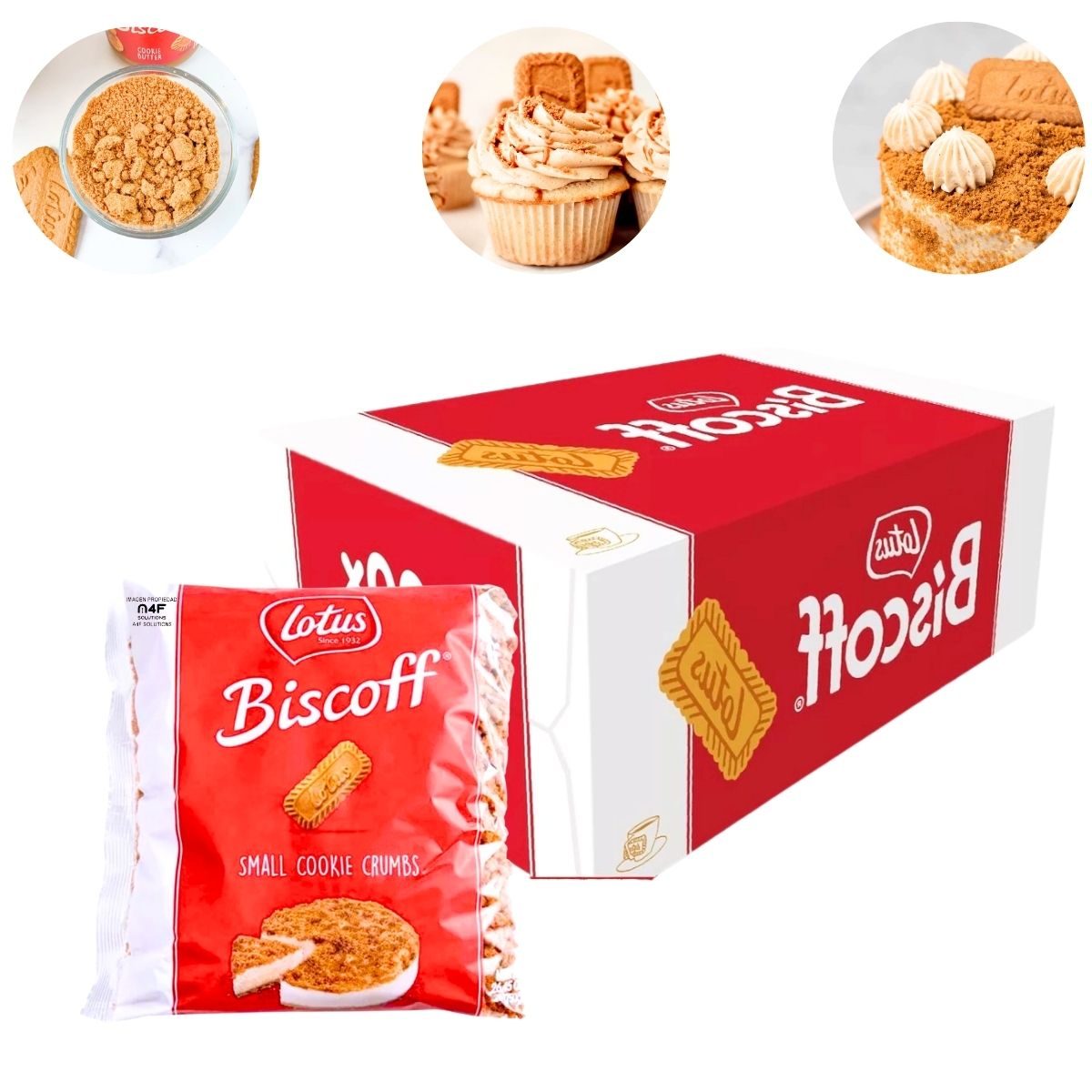 Galleta Lotus Biscoff Molida Crumble Vegano 750g