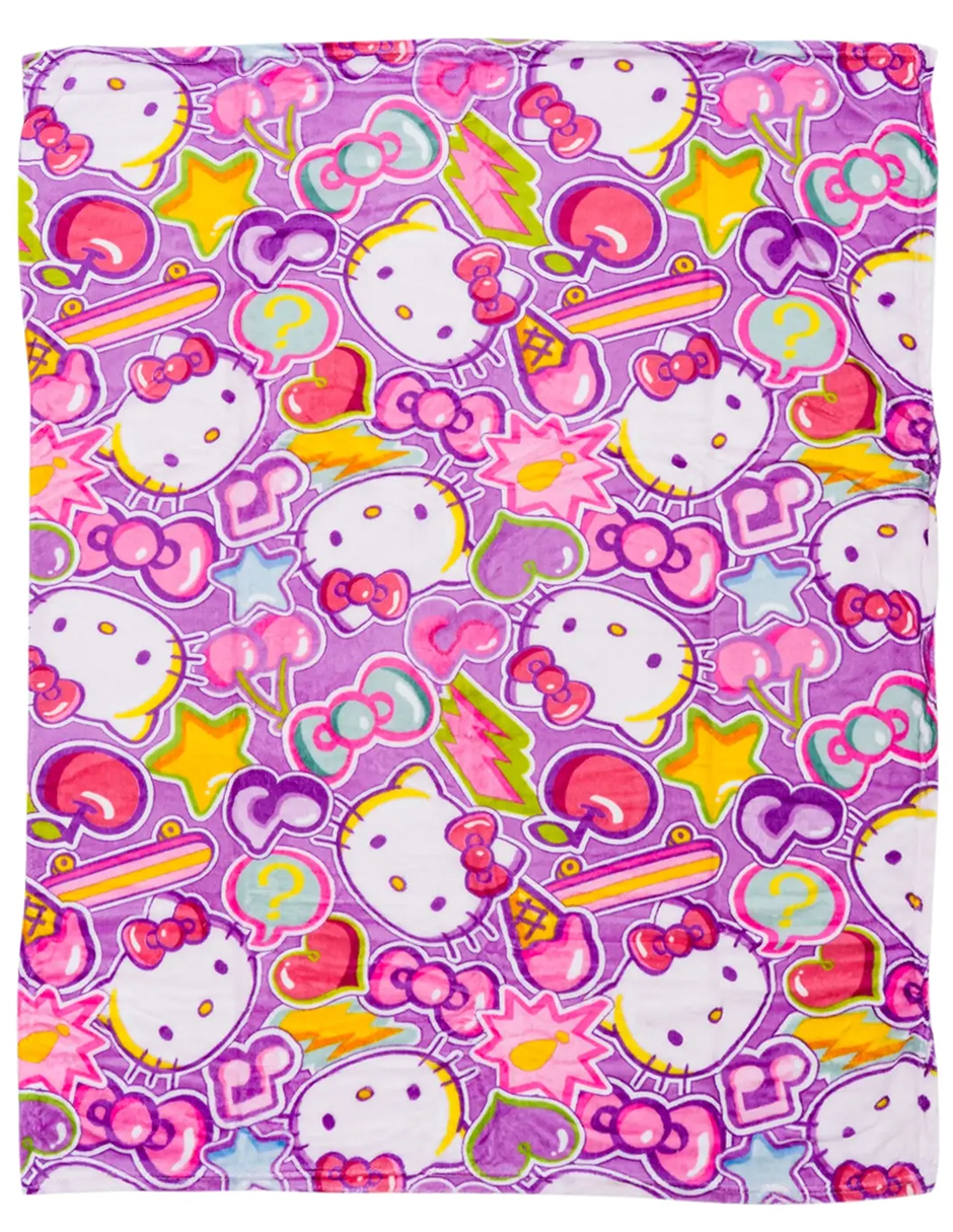 Cobija Infantil Hello Kitty, Suave y Ligera Tamaño 1.1m x 1.4m